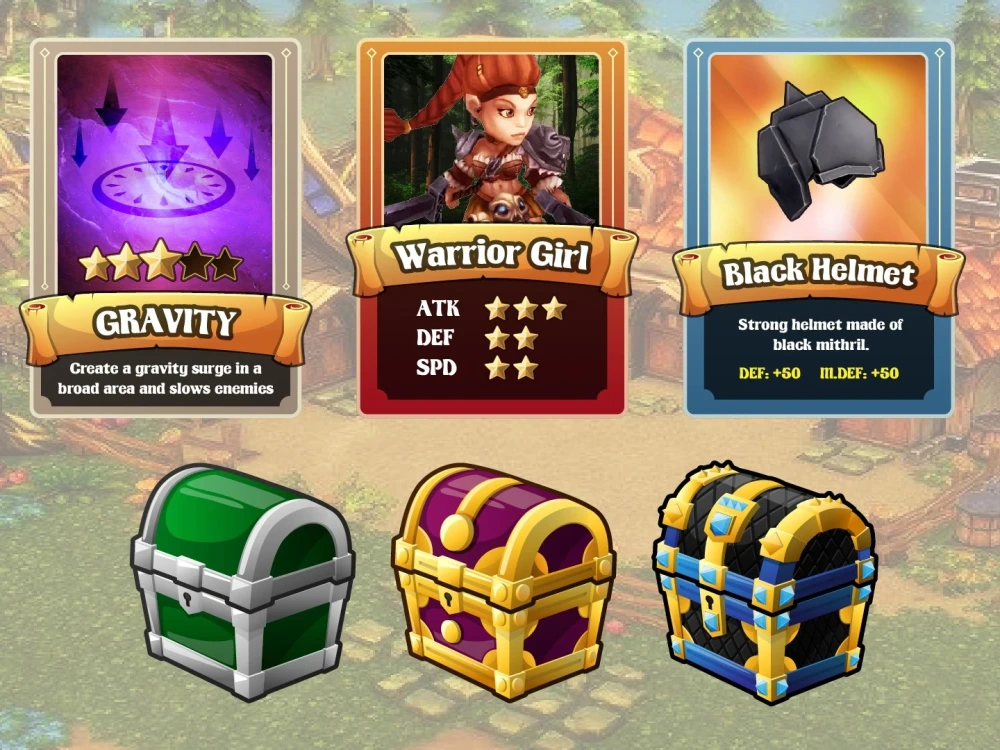 An awesome-looking Fantasy RPG-style UI for your game! | Upwork