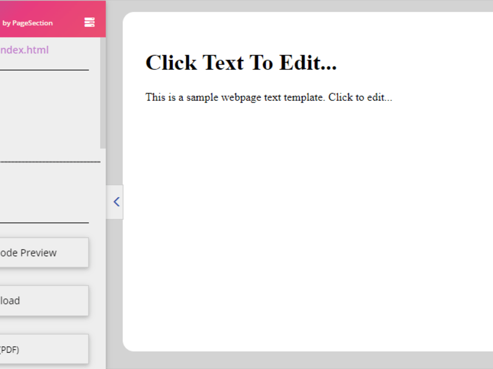 HTML templates for online editing, web content creation and copywriting ...