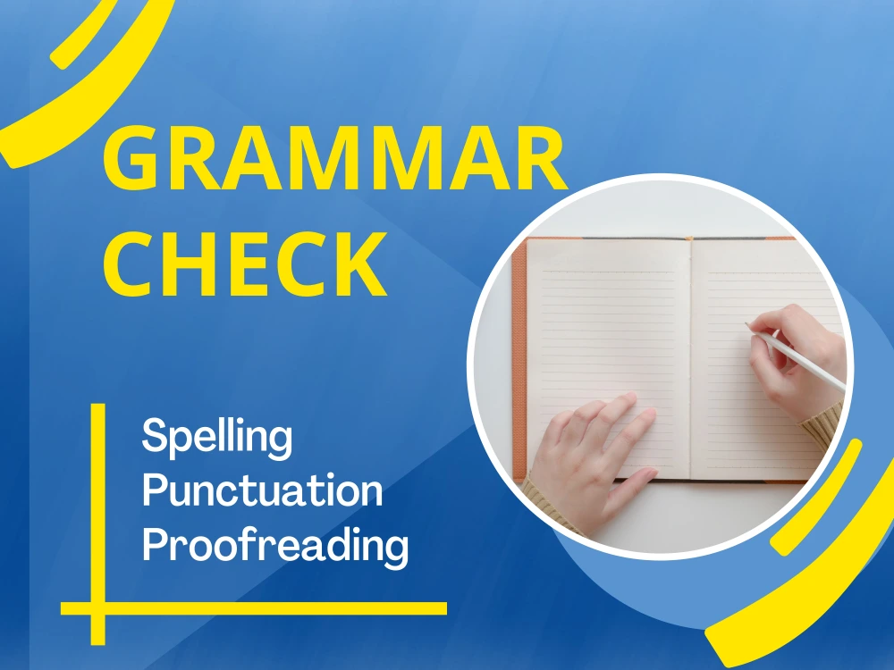 A check for consistency, spelling, and grammar punctuation issues. | Upwork