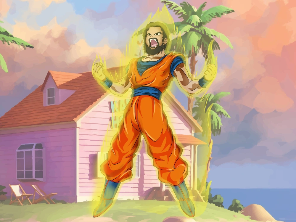 A digital Anime Dragon Ball Z portrait | Upwork
