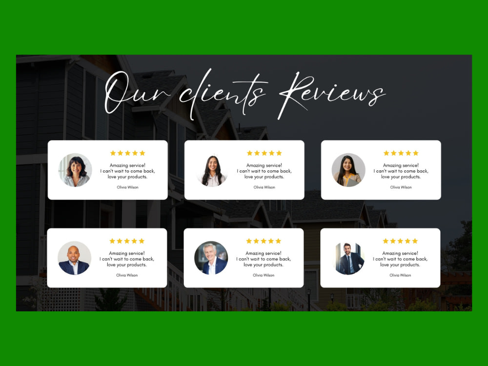 An Impressive Real Estate client feedback template for you Brochure ...