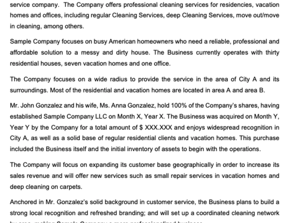 A Business Plan for your Investor Visa | Upwork