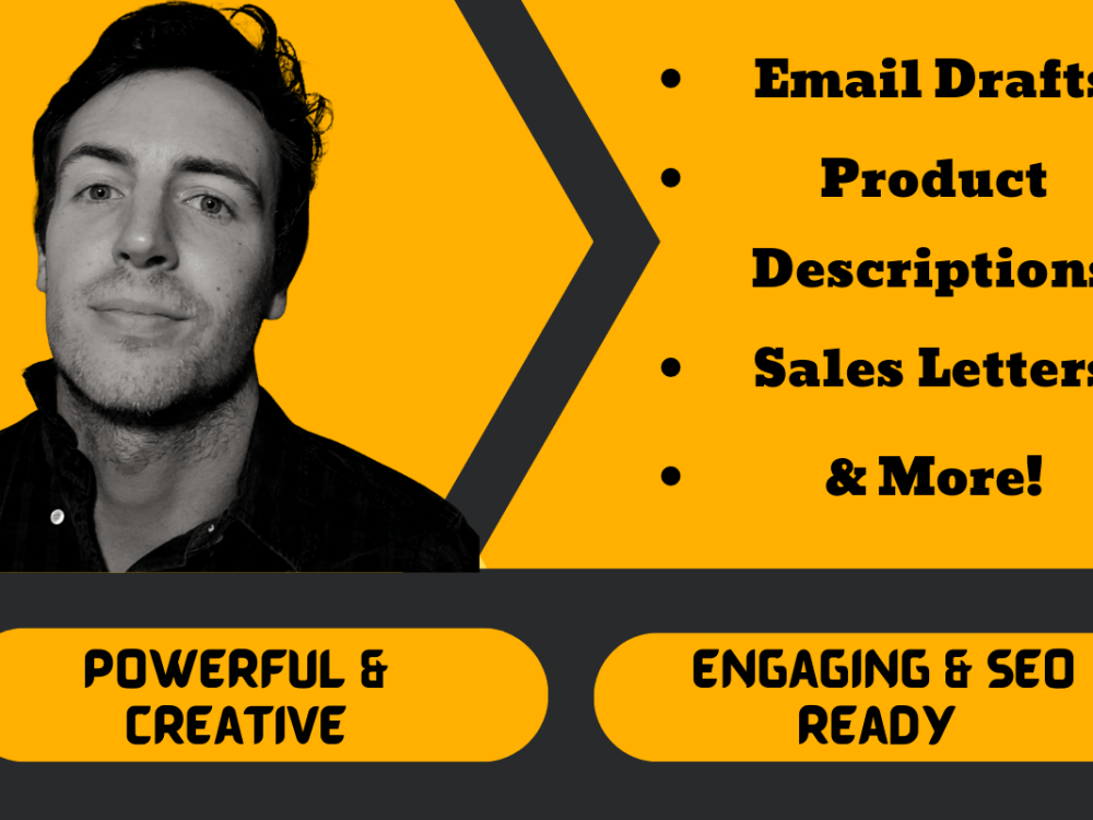 An engaging and unique piece of well written email copy | Upwork
