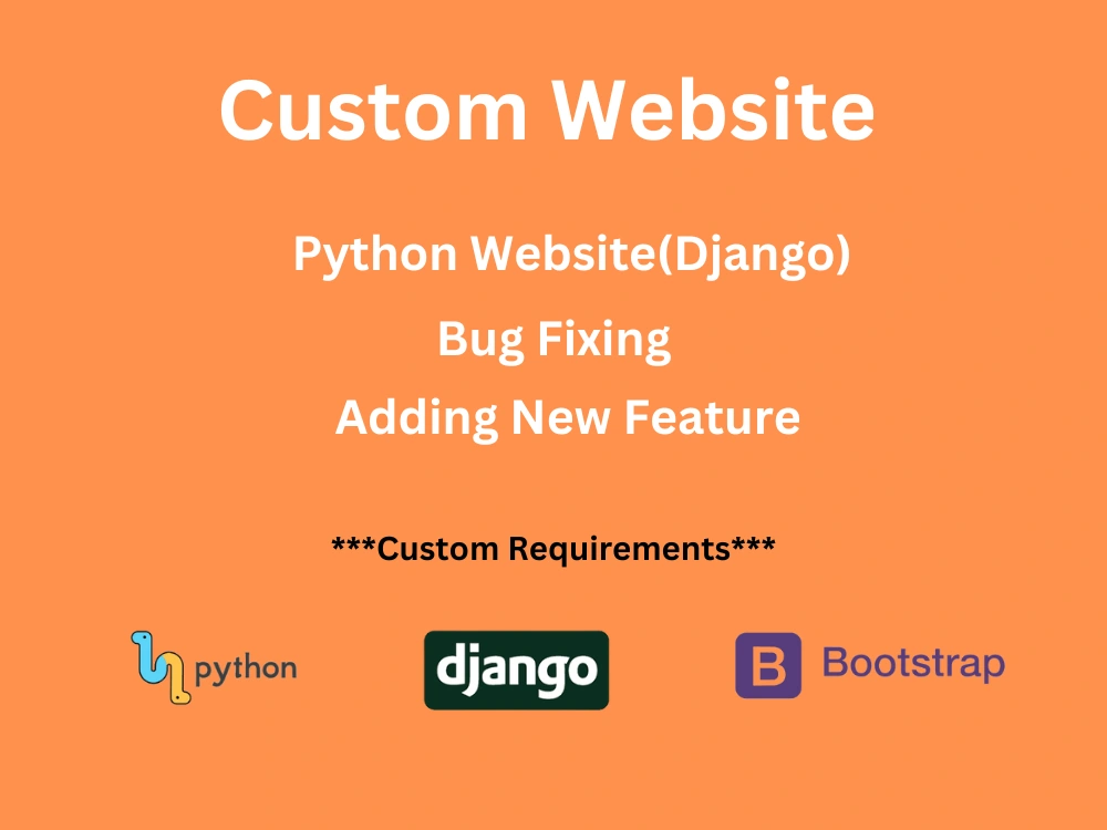 A dynamic website with complete backend using python and Django | Upwork