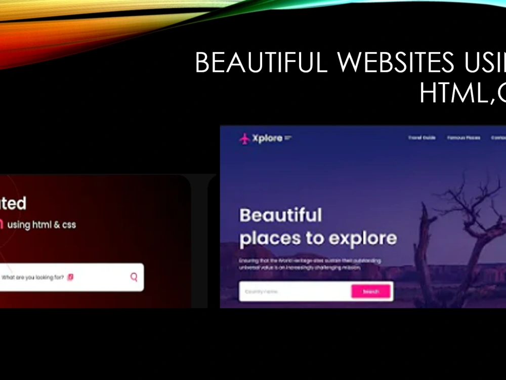 A website design using HTML, CSS, js 100% responsive. | Upwork