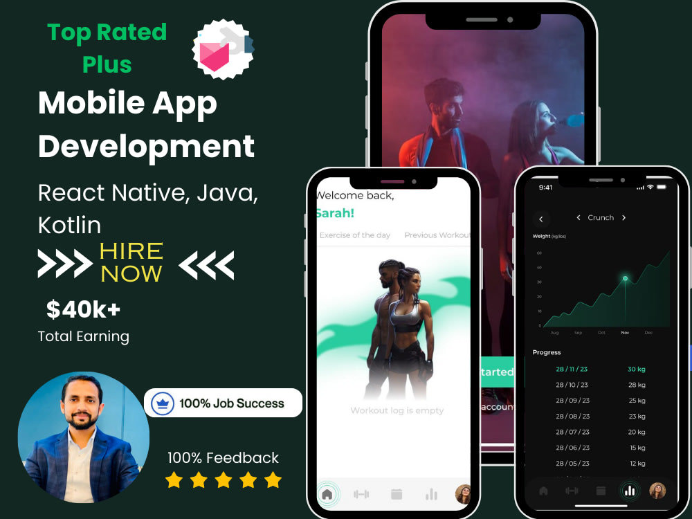 Mobile App Development Mobile App Developer React Native Java Kotlin Upwork