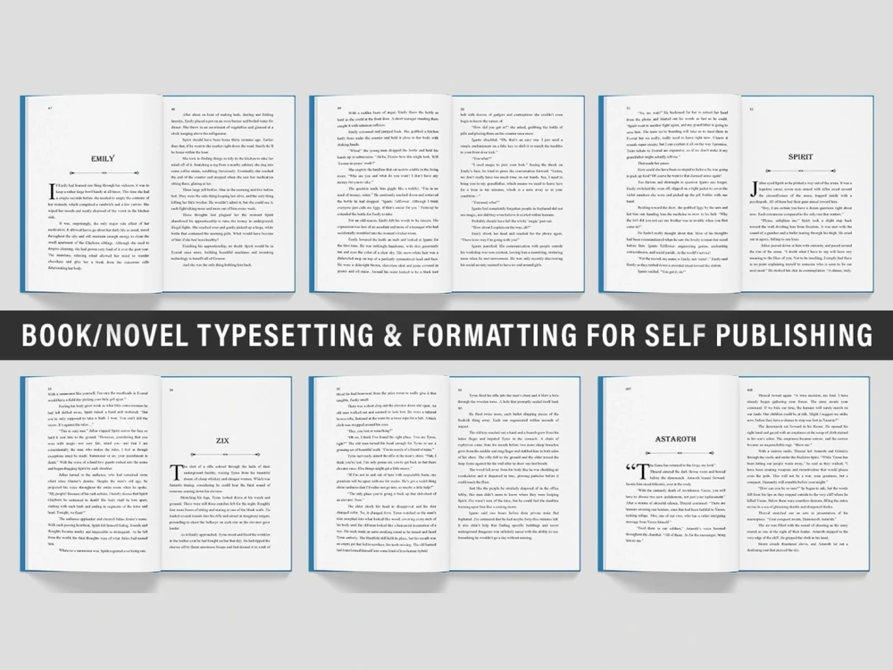 Book Manuscript Formatting for Amazon Kindle, KDP, Ingram Spark and ...