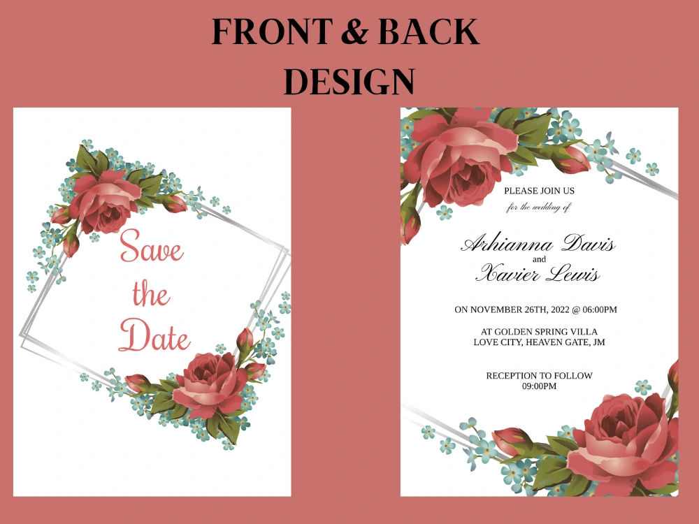 An amazing and stunning invitation design | Upwork