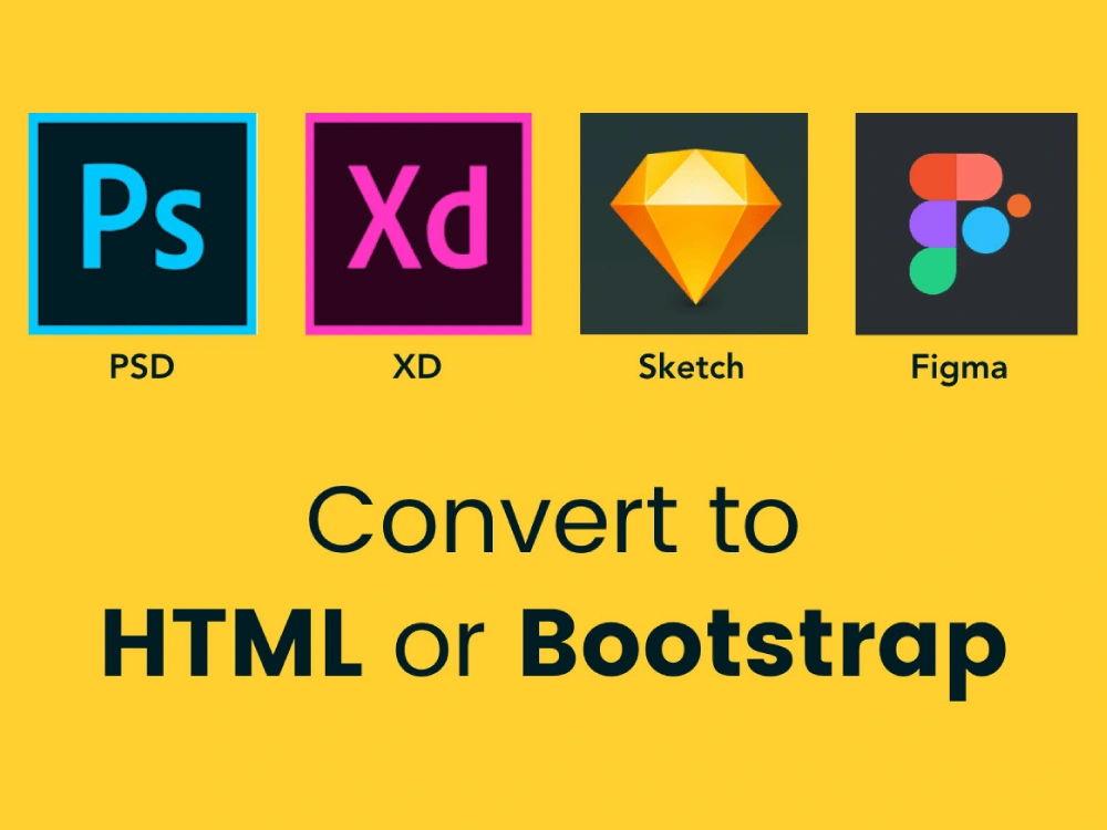 Professional PSD/Figma/XD to HTML/CSS /bootstrap Conversion | Upwork