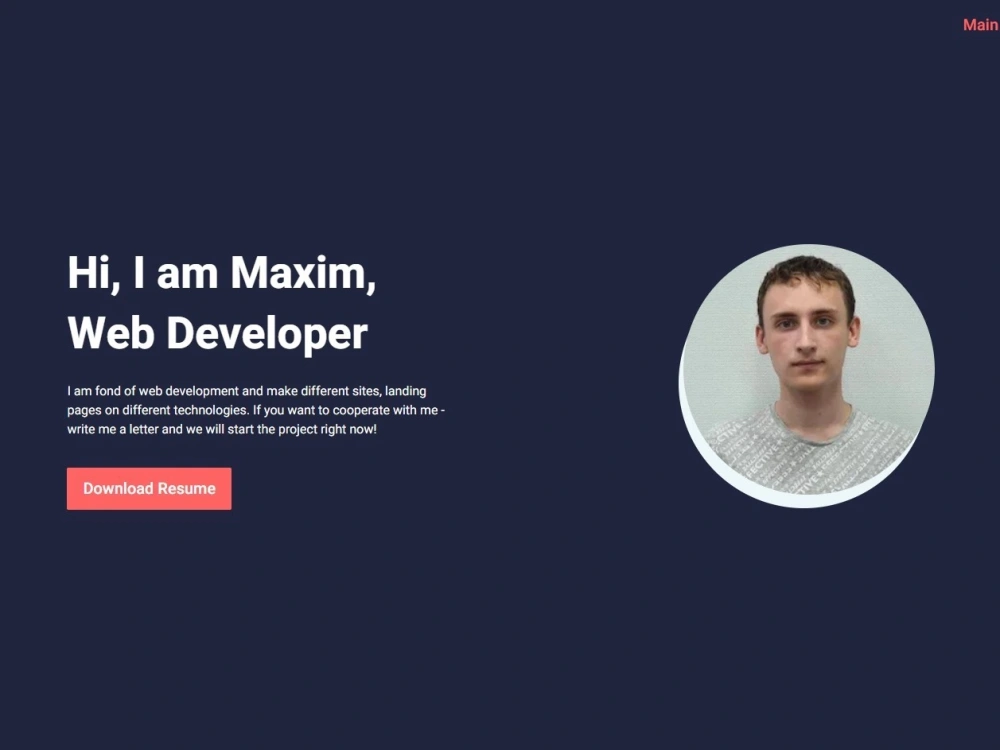 A beautiful responsive landing page (React/Next or HTML + CSS + JS) | Upwork