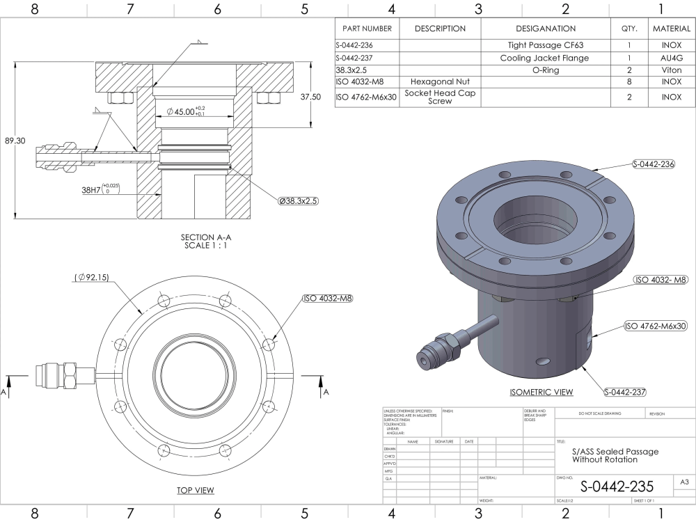 2D manufacturing drawing based on your descriptions or reference images ...