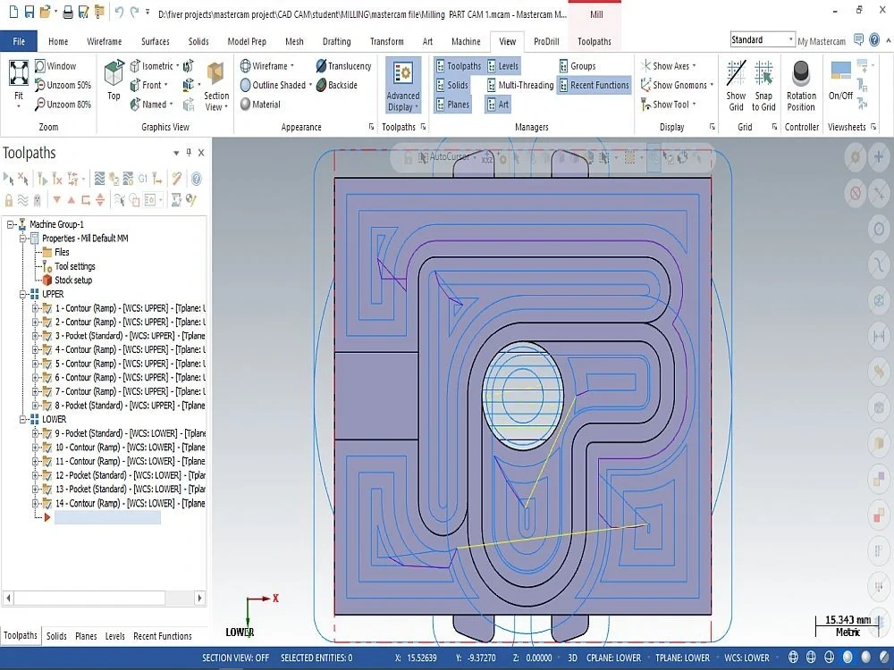 CNC Programming using Mastercam Solidcam Powermill Fusion 360 | Upwork