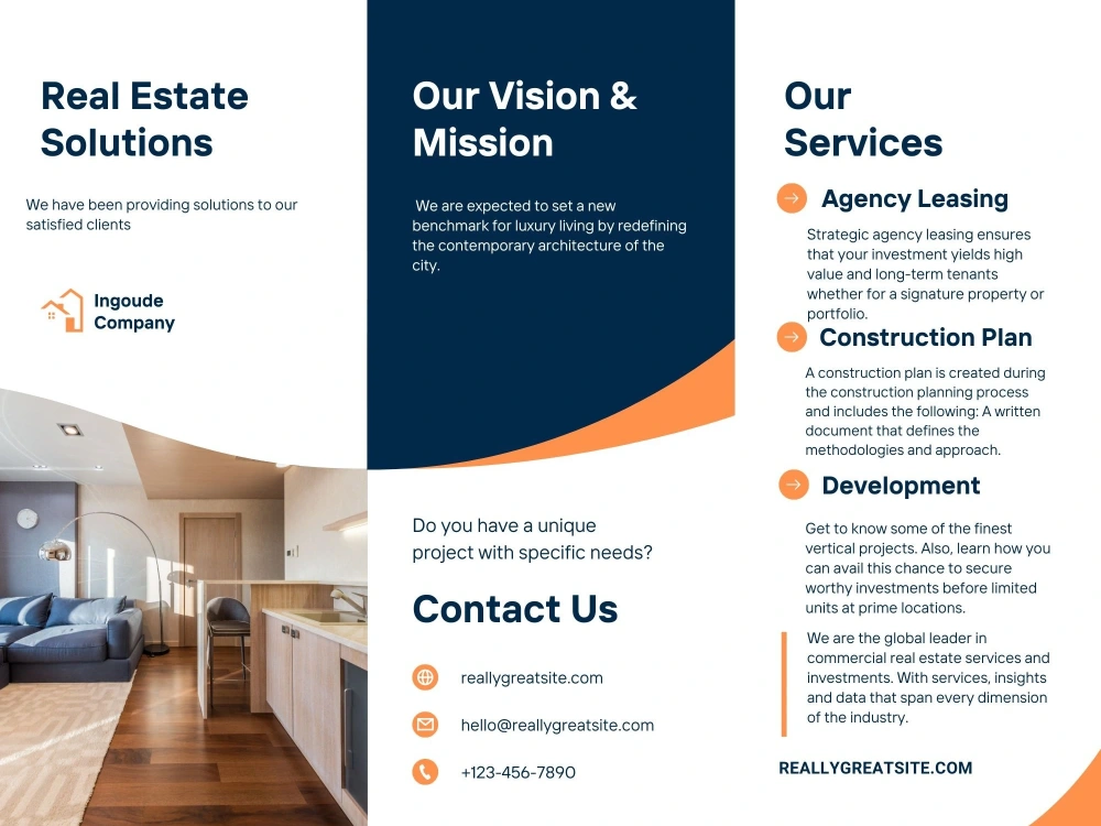 A visually appealing and informative brochure | Upwork