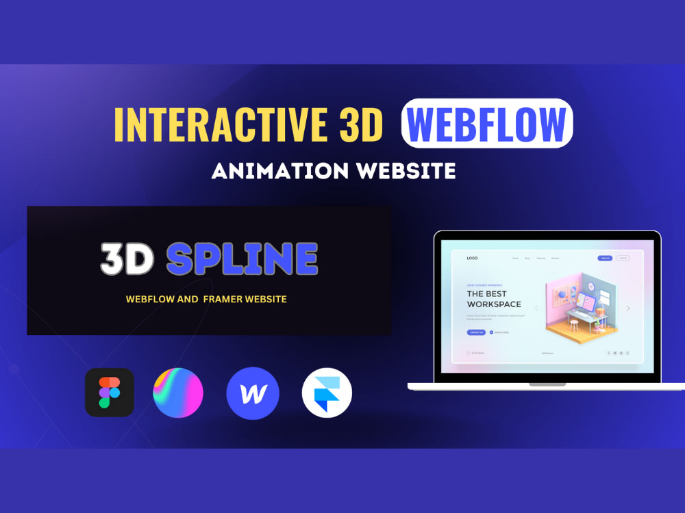 Interactive 3d webflow animation website and framer website, webflow ...