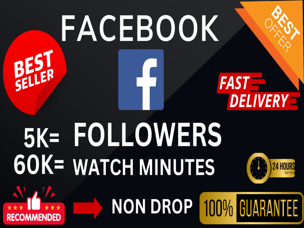 5,000 Facebook followers and 60K minute Views on Facebook page ...