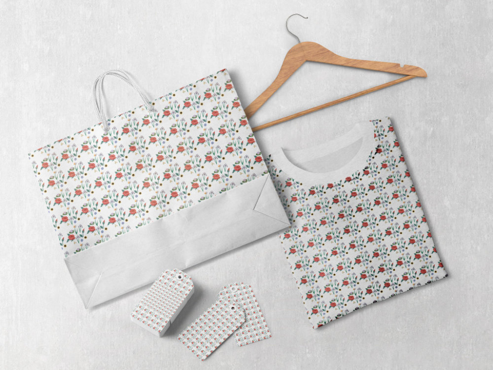 Unique seamless monogram digital clothing repeat patterns | Upwork