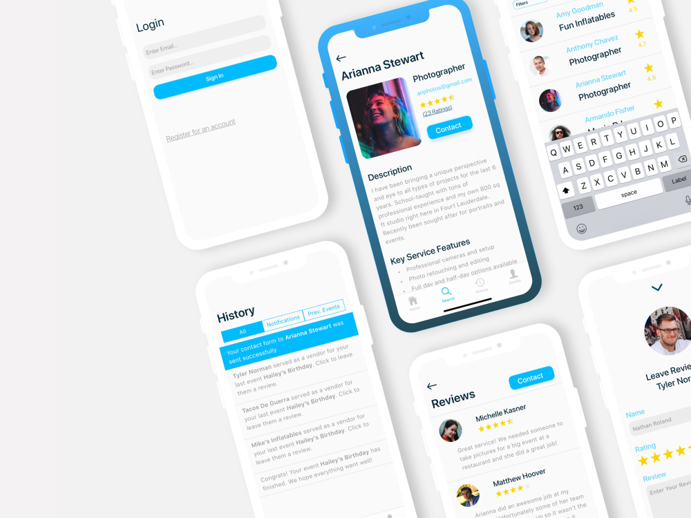 A UI/UX design mockup(s) | Upwork