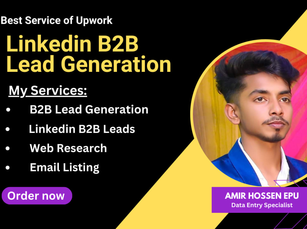 Data Entry, LinkedIn Lead Generation and Web Research | Upwork
