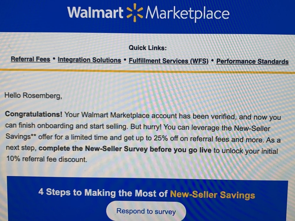 Walmart application approvals with the percentage of 95% | Upwork