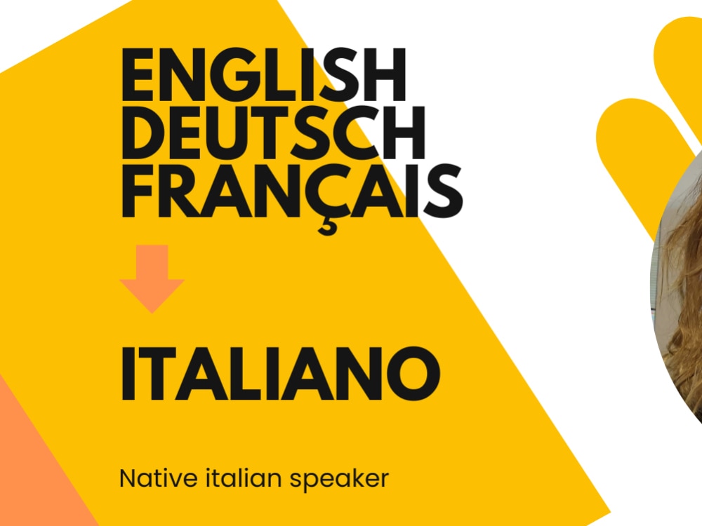 Your text in English translated into Italian | Upwork