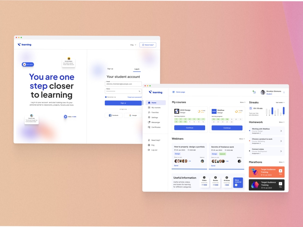 Web Application, UI UX design, CRM, SAAS, MVP Dashboard, Design in Figma. | Upwork
