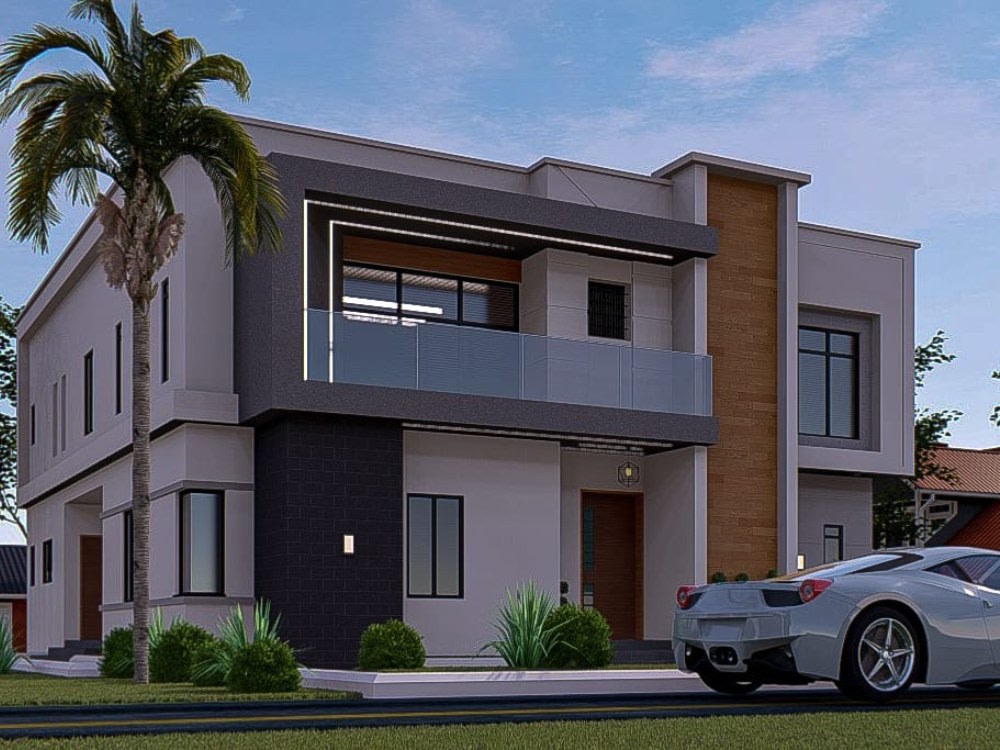 Hyper realistic exterior 3d render | exterior façade house ...