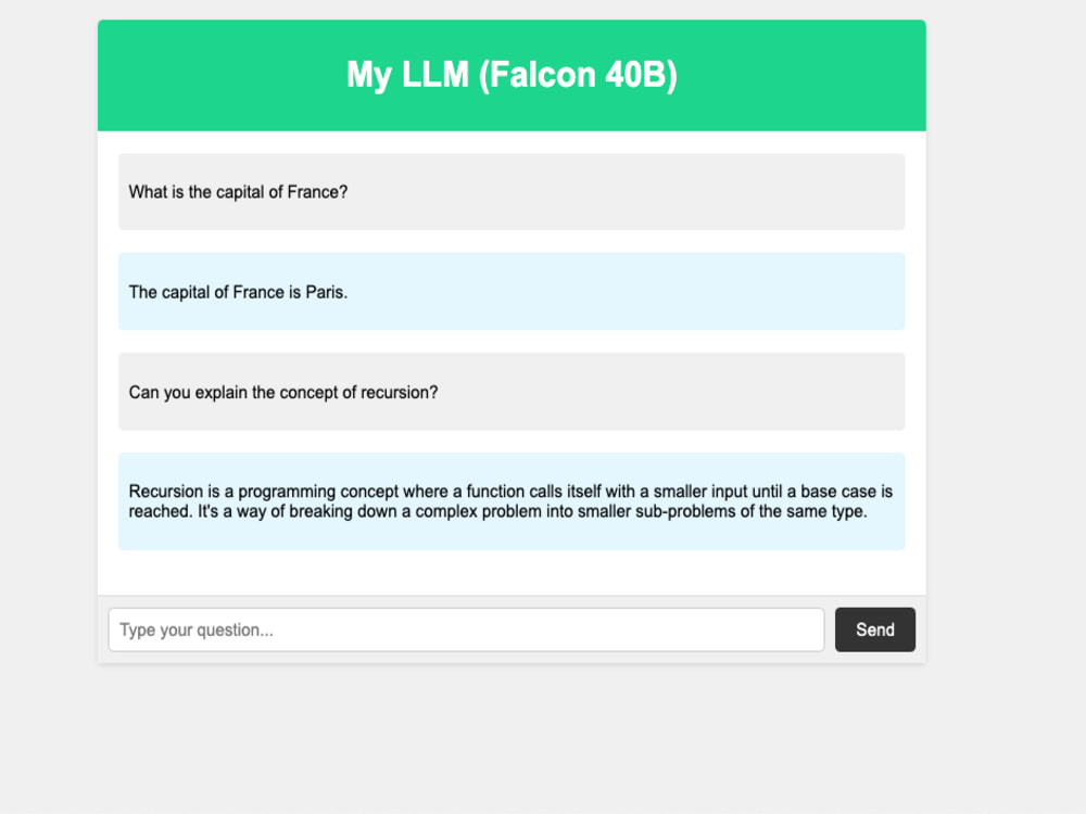 Any LLM model running on your system. I will deploy it on your Computer ...