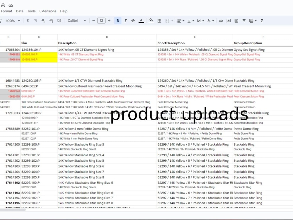 Excel data entry, PDF to excel, Data analysis web research, Product ...