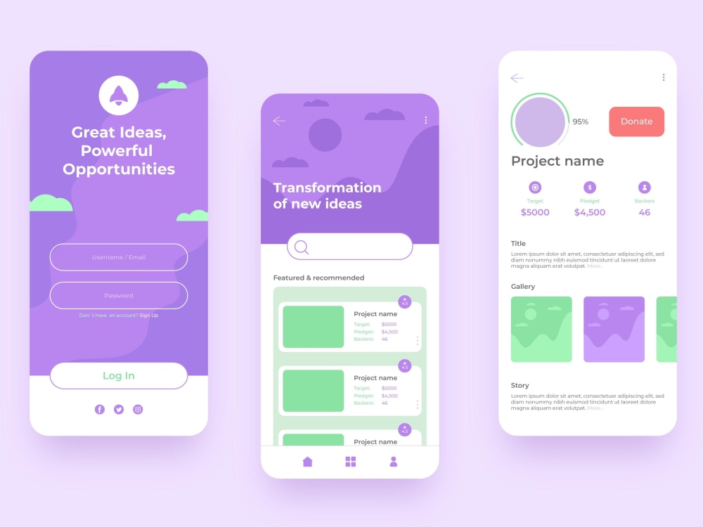 A Modern UI/UX Design For Your Mobile App | Upwork