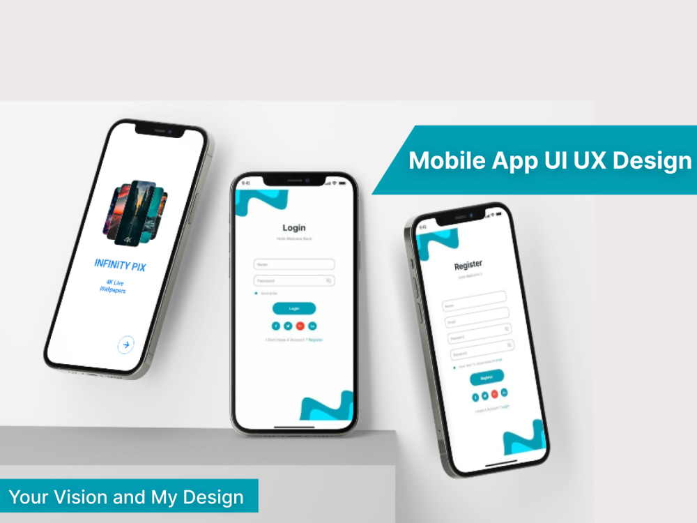 Unique app ui ux design or mobile ui ux design | Upwork