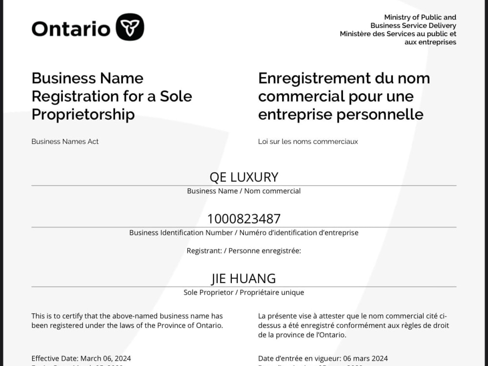 Company registration in Canada & BN Number for Citizen or Non Citizen ...