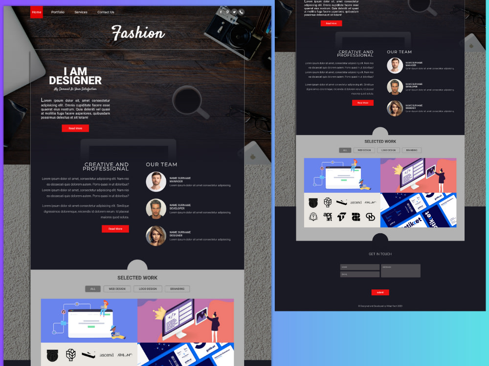 Your Front End Web Developer Html Css Js React Js Next Js