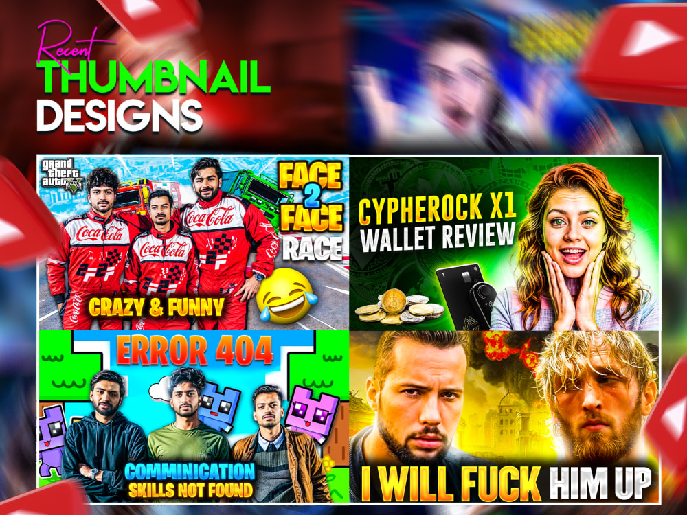 Youtube Thumbnail Design | Youtube Thumbnail |Youtube Thumbnails ...