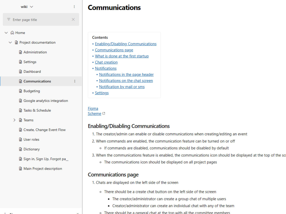 All necessary documentation/ wireframes/UI to develop your project | Upwork