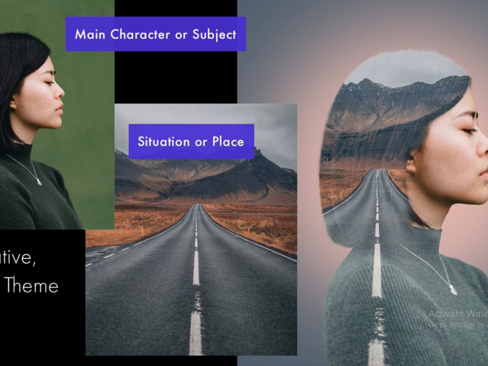 Photo double exposure and editing | Upwork