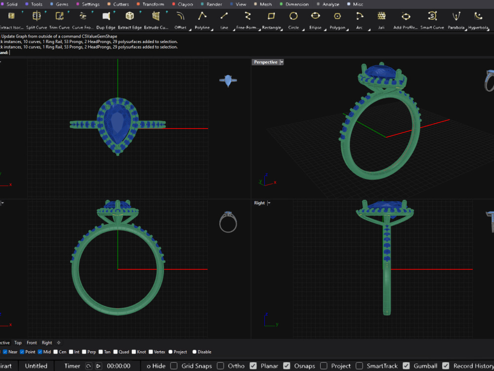 Stunning CAD jewelry designs tailored to perfection." | Upwork