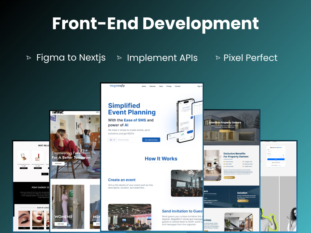 Front End Developer | Nextjs Developer | Figma to Next, Tailwind | Upwork