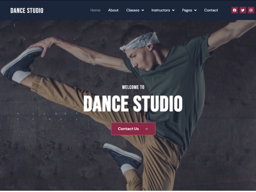 A dance website, dance studio website, dance school | Upwork