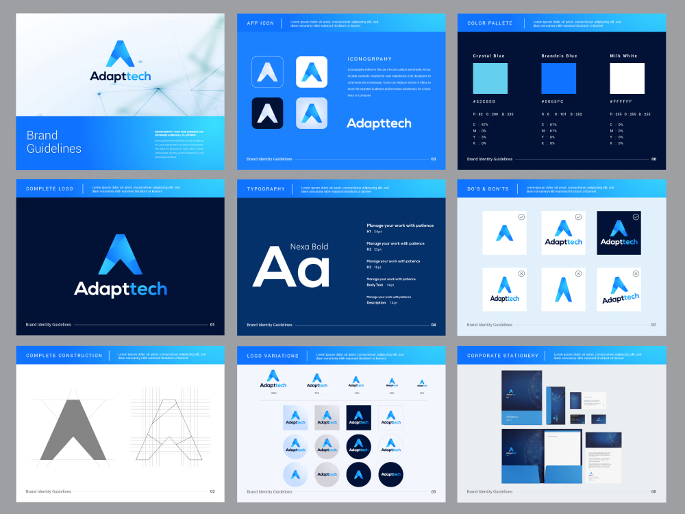 A custom logo design and brand identity style guide | Upwork