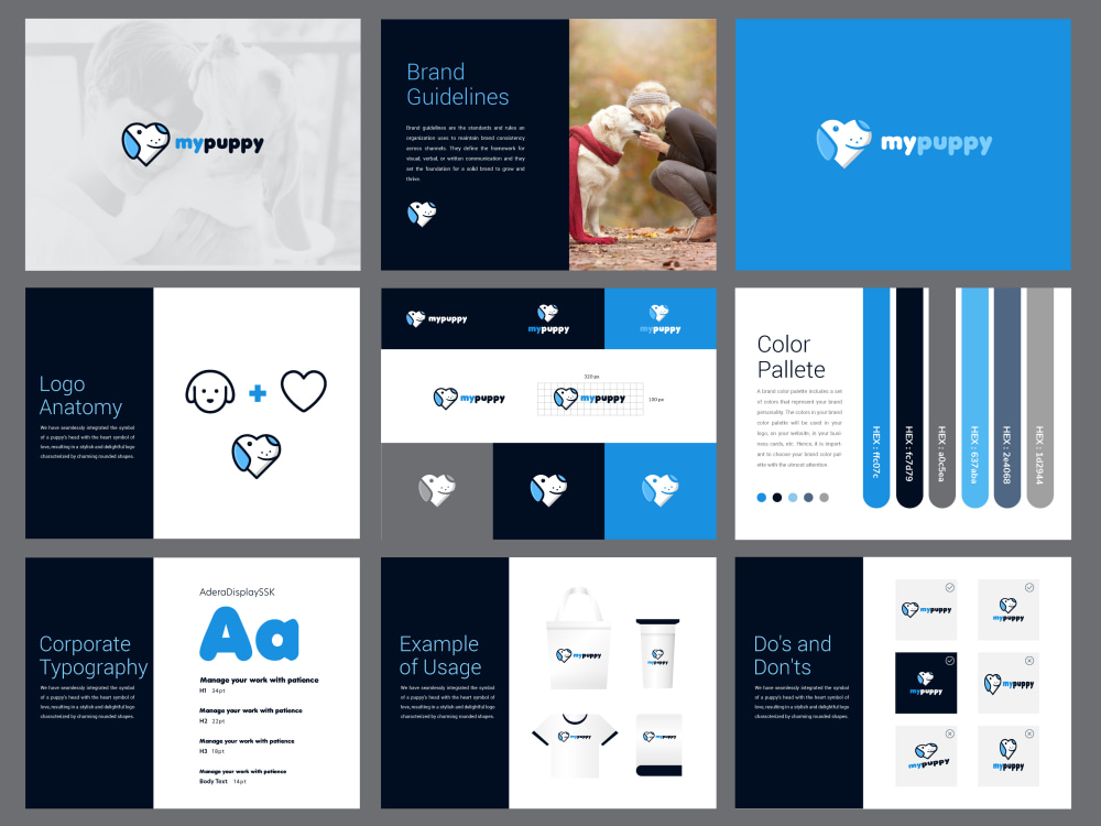 A custom logo design and brand identity style guide | Upwork