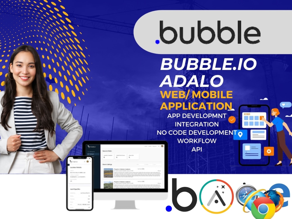 A customized bubble app, fix bubble app bubble io ,adalo | Upwork