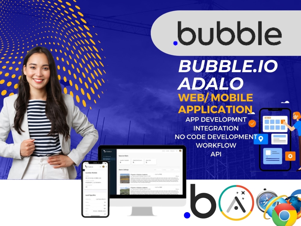 A customized bubble app, fix bubble app bubble io ,adalo | Upwork
