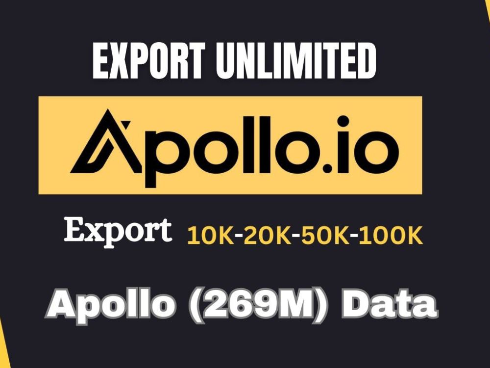 Unlimited data export by apollo | Upwork