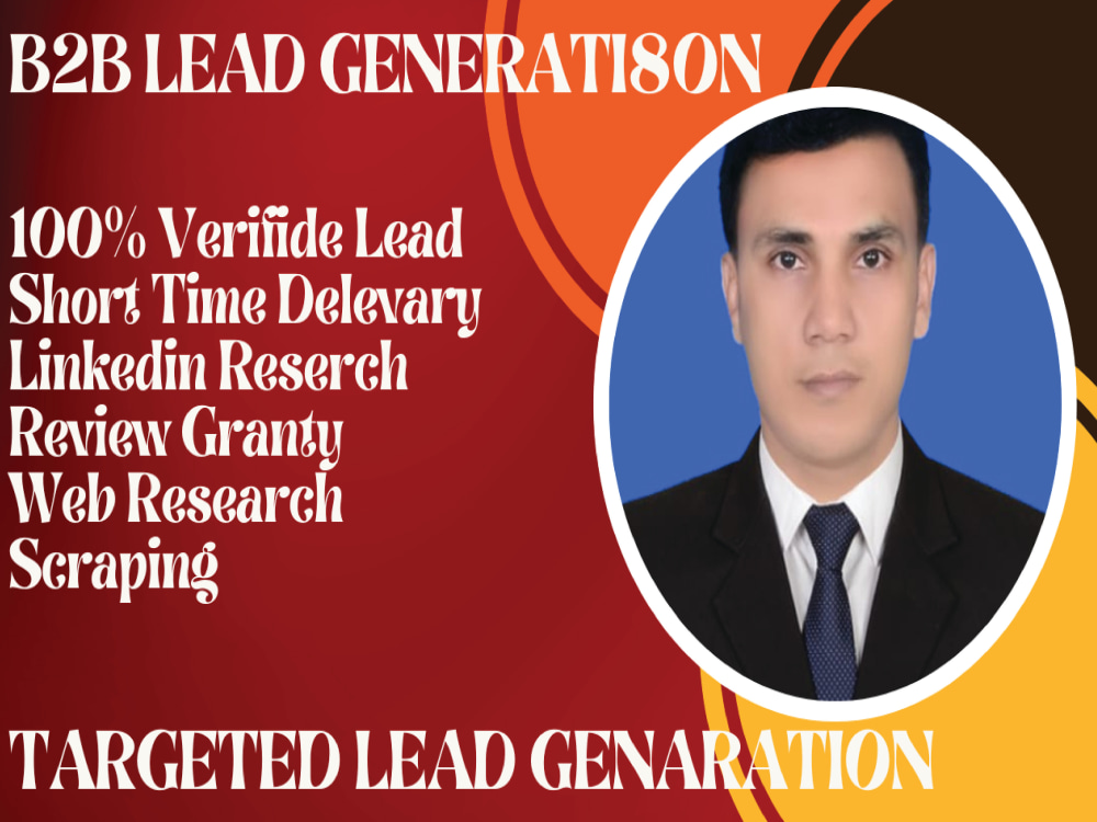 B2B Lead Generation, LinkedIn List Building, Email List | Upwork