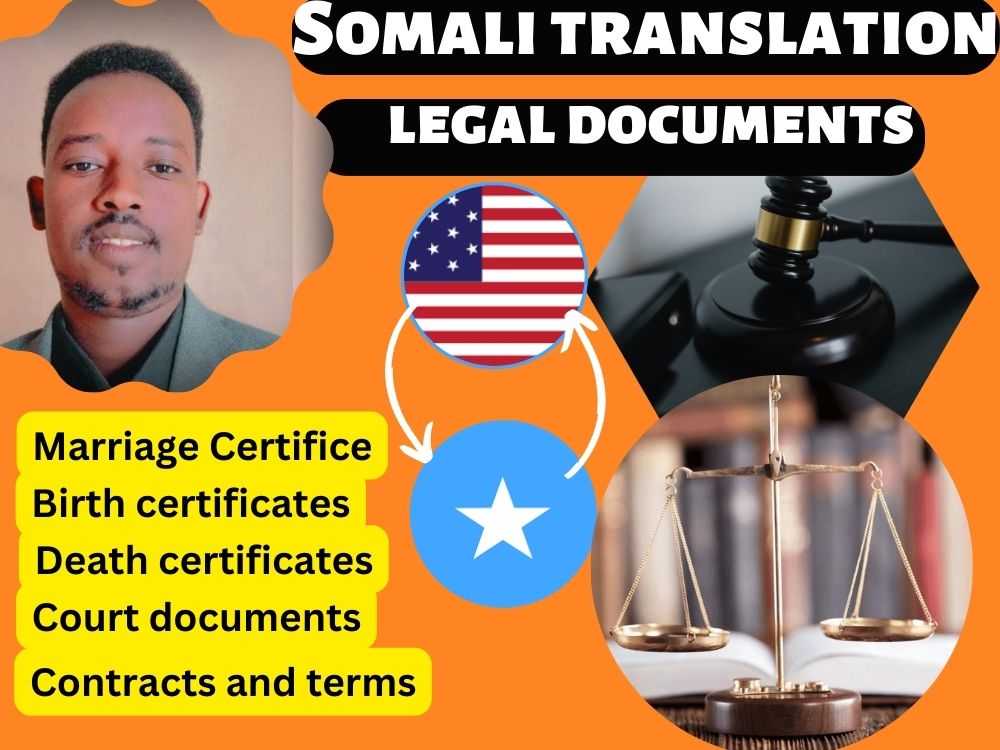 Excellent Somali Translation & Proofreading for your Legal documents ...