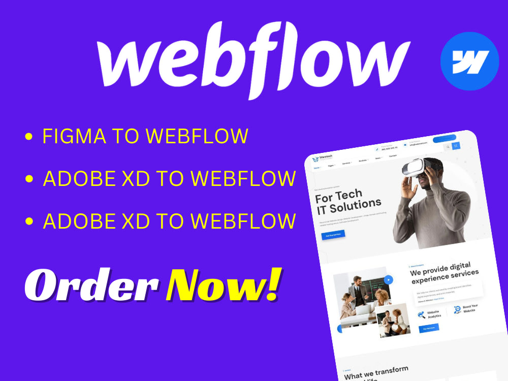 A webflow website design, figma to webflow, XD to webflow ,webflow ...