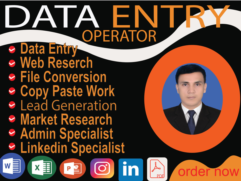 Data entry, PDF conversion, b2b lead generation | Upwork