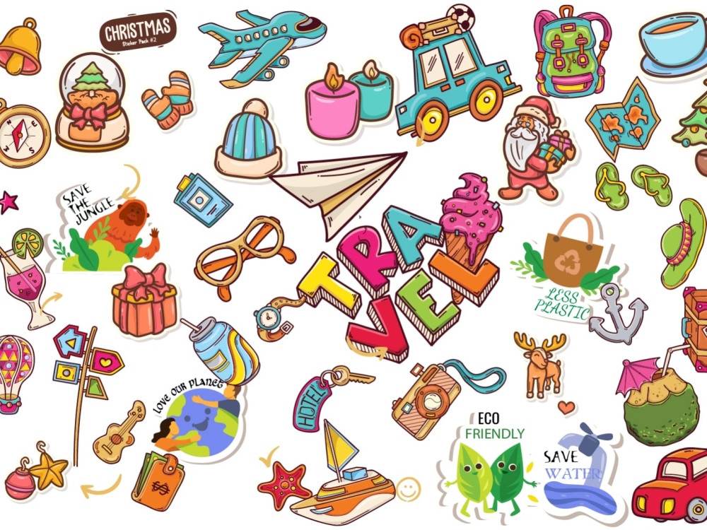 A sticker set for your social media, app or website, blog, corporate ...