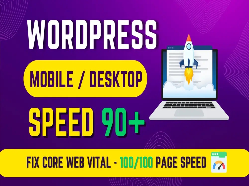Passed in Core Web Vital with 90+ score on Page Speed | WordPress Speed | Upwork
