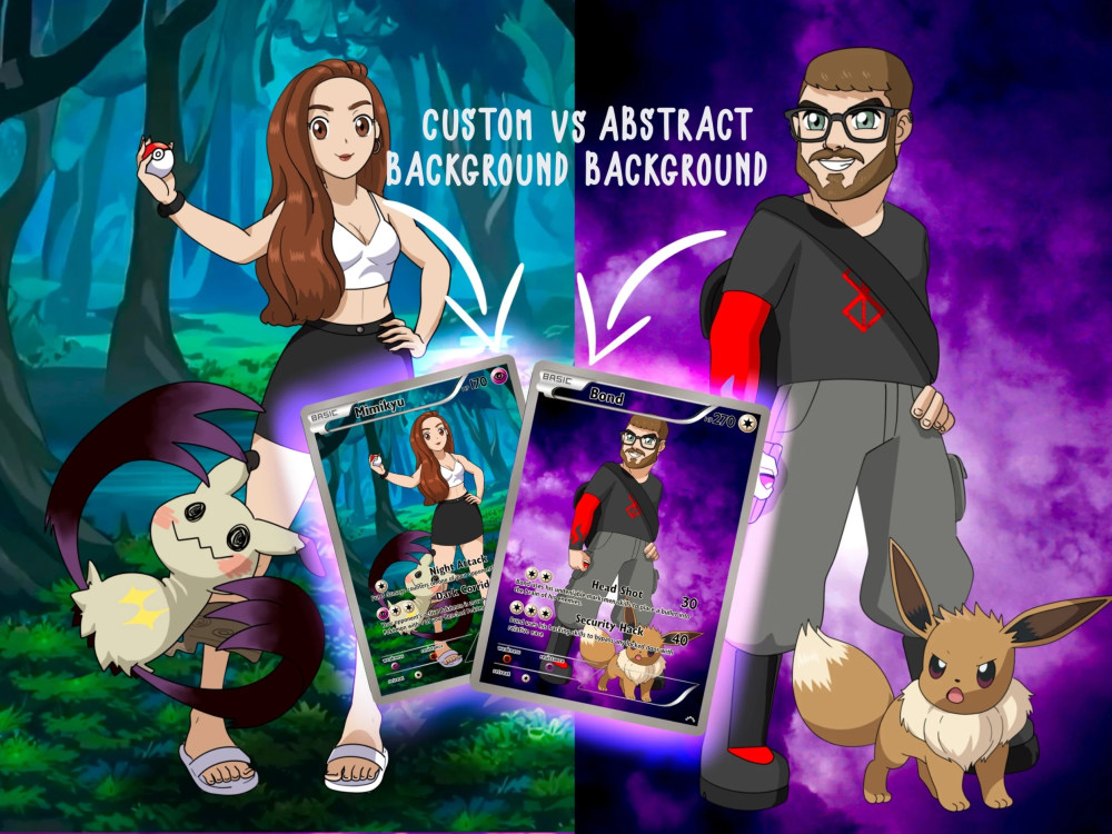 A custom Pokemon trainer tcg card illustration Portrait | Upwork